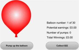 Balloon Analog Risk Task - Conduct Science